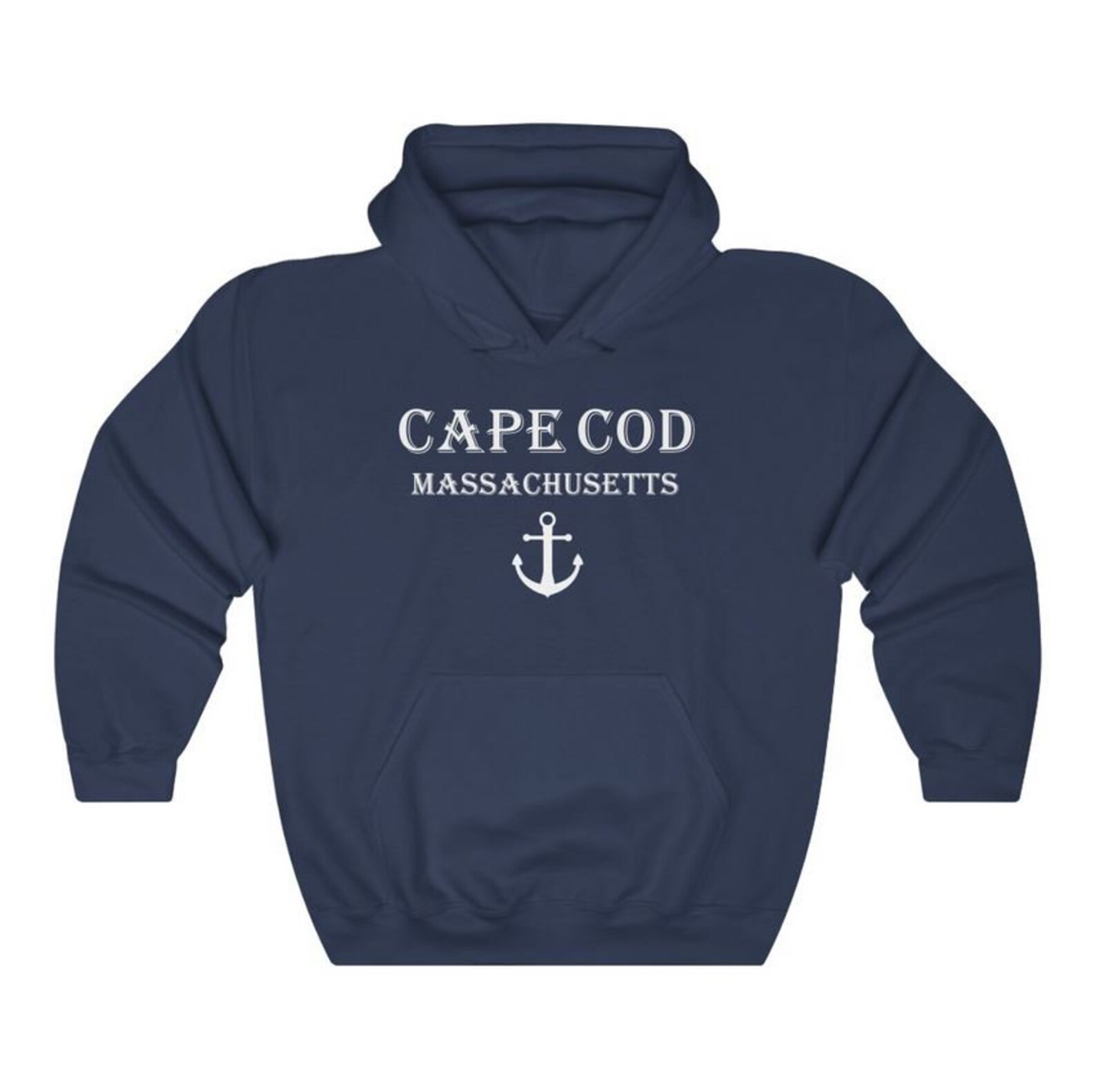 Cape Cod Massachusetts Nautical Hooded Sweatshirt Cape Code - Etsy