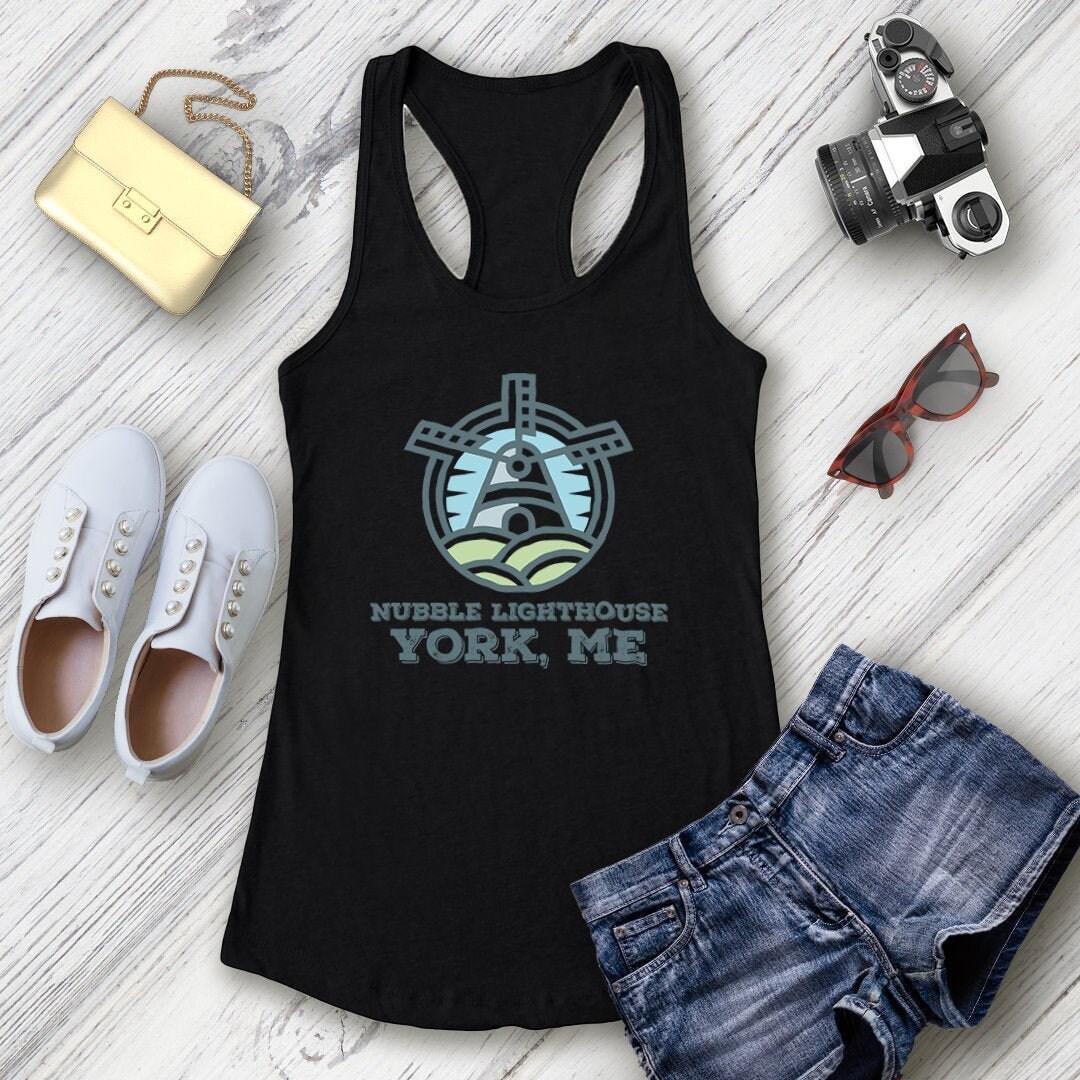 Nubble Lighthouse York Maine Women's Racerback Tank Top - Etsy
