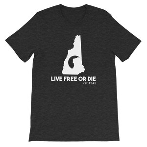 Live Free or Die New Hampshire Motto With Old Man of the Mountain Logo ...