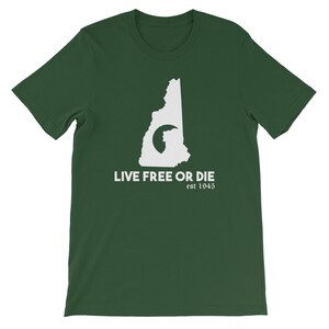 Live Free or Die New Hampshire Motto With Old Man of the Mountain Logo ...
