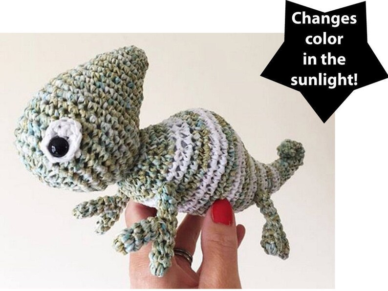 Chameleon Amigurumi Crochet Kit Chameleon Stripes Change | Etsy