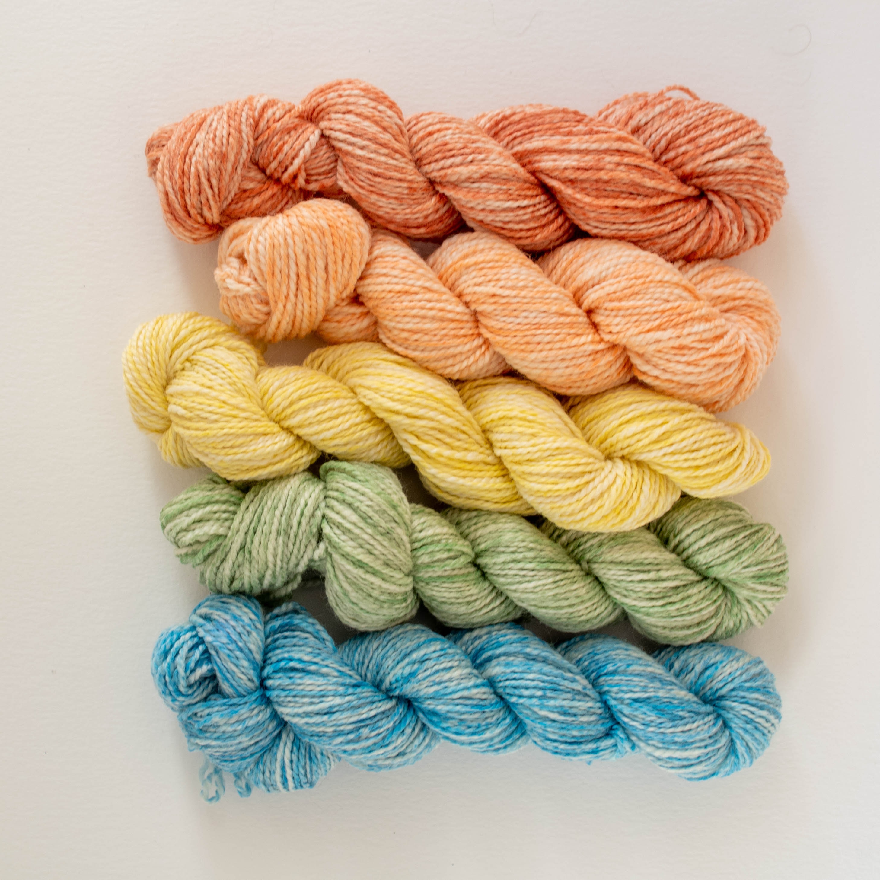 Regenbogen Wolle Mini Strang Set 20 gr je Strang - Etsy.de