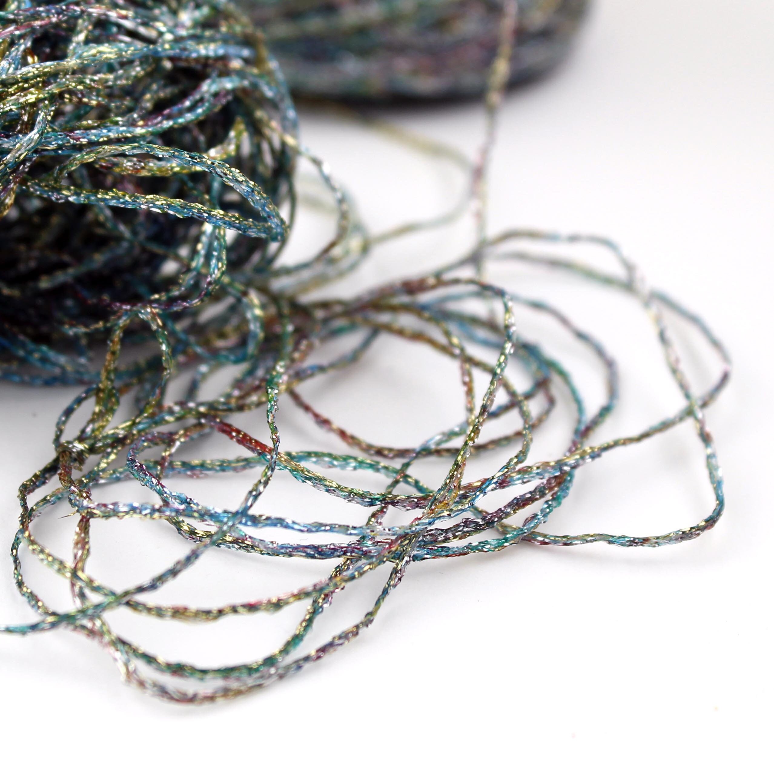 Mermaid Multicolor Metallic Thread Fine Colorful Thread | Etsy