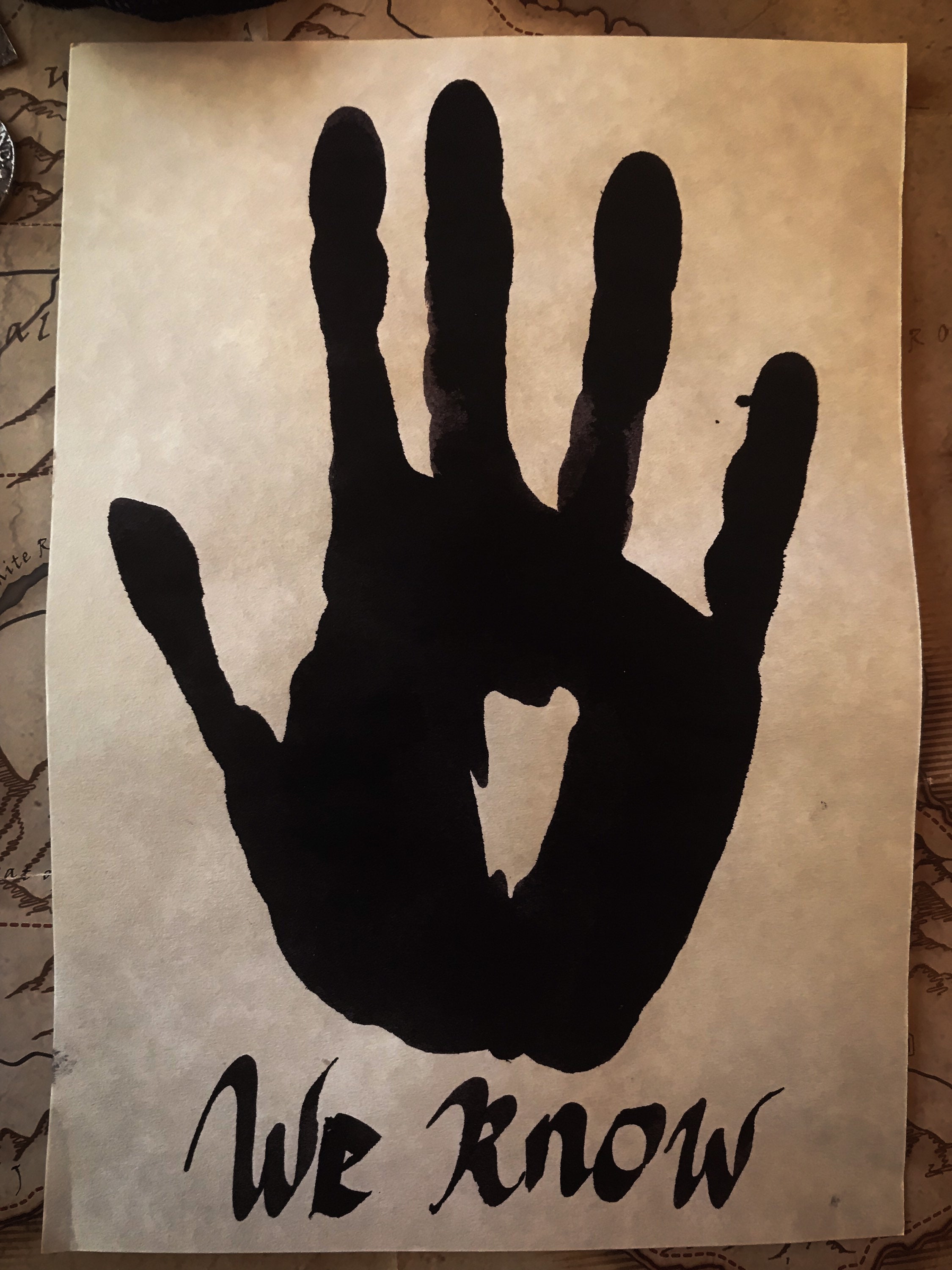 Dark Brotherhood Mysterious Note Handmade Parchment Print | Etsy