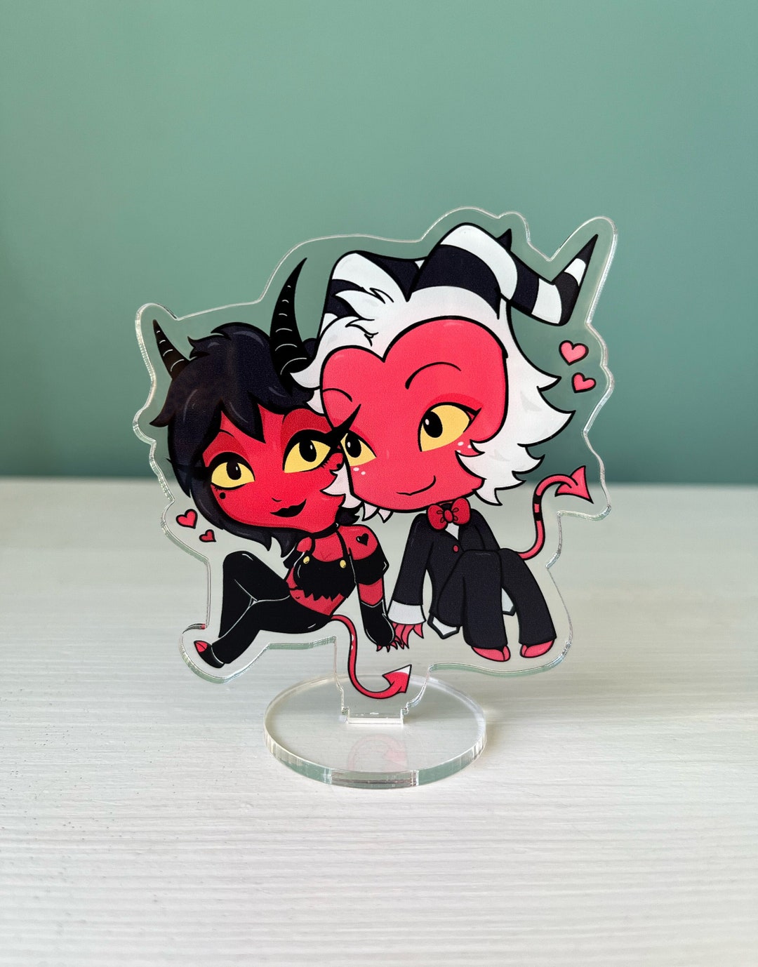 Helluva Boss Acrylic Stand Millie Moxxie M&M Standee - Etsy