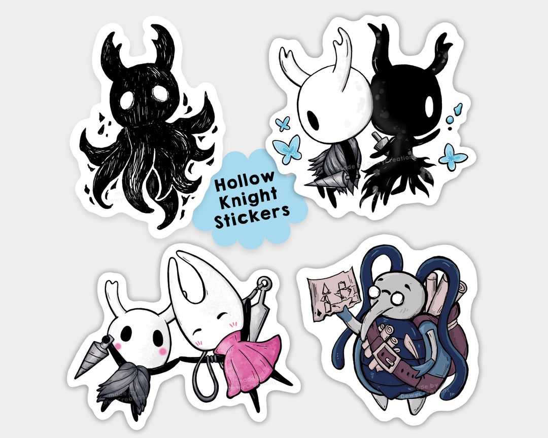 Hollow Knight Sticker Set, Sticker Pack, Stickers, Stickerset, Quirrel ...