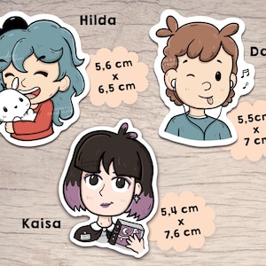 Hilda Sticker Set, Sticker Pack, Stickers, Stickerset, Twig, Alfur ...