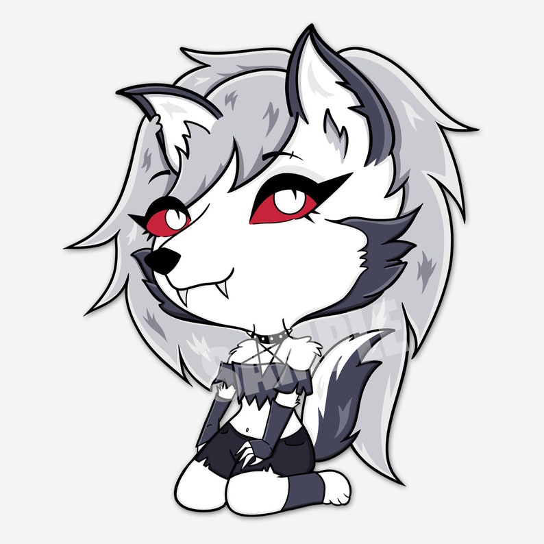 Helluva Boss Acrylic Stand Hellhound Loona Wolf Dog - Etsy