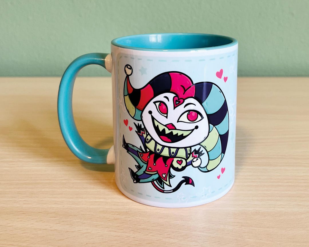 Turquoise Helluva Boss Mug With Fizz, Fizzarolli Coffee Cup, Coffeecup ...