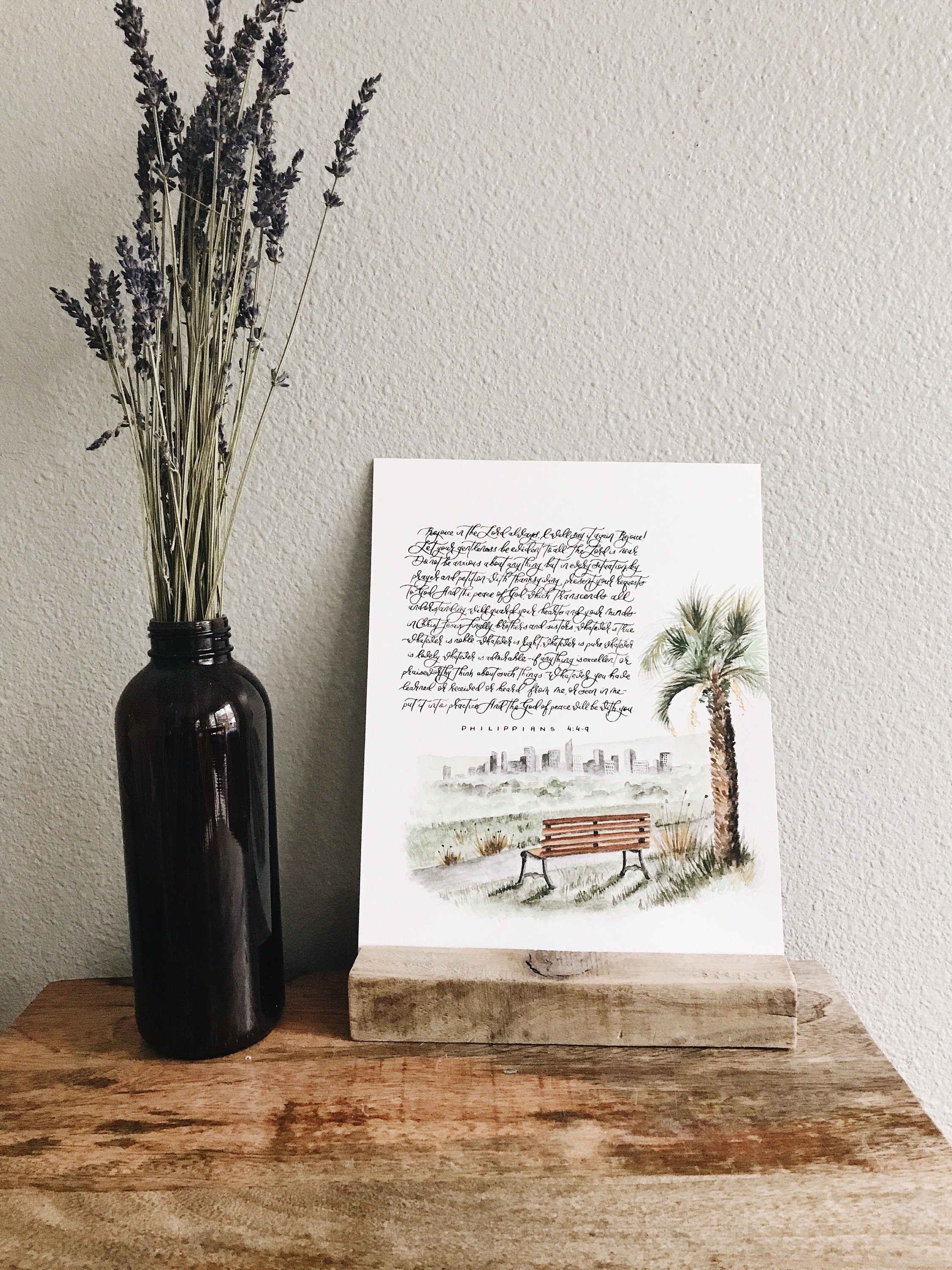 Create a Custom Watercolor/calligraphy Print - Etsy