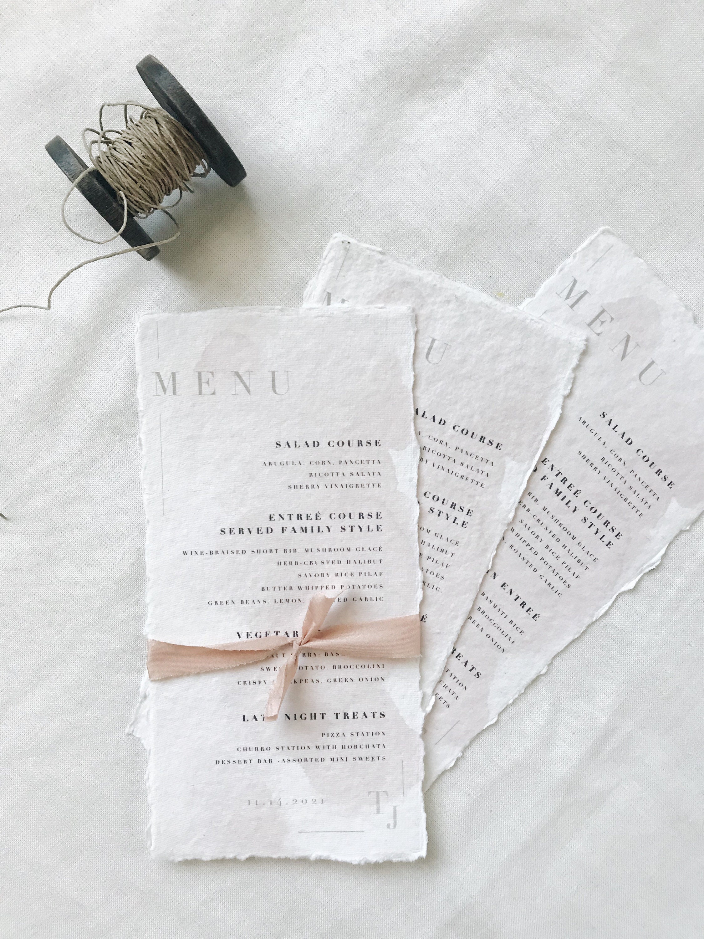 Custom Wedding Menus - Etsy
