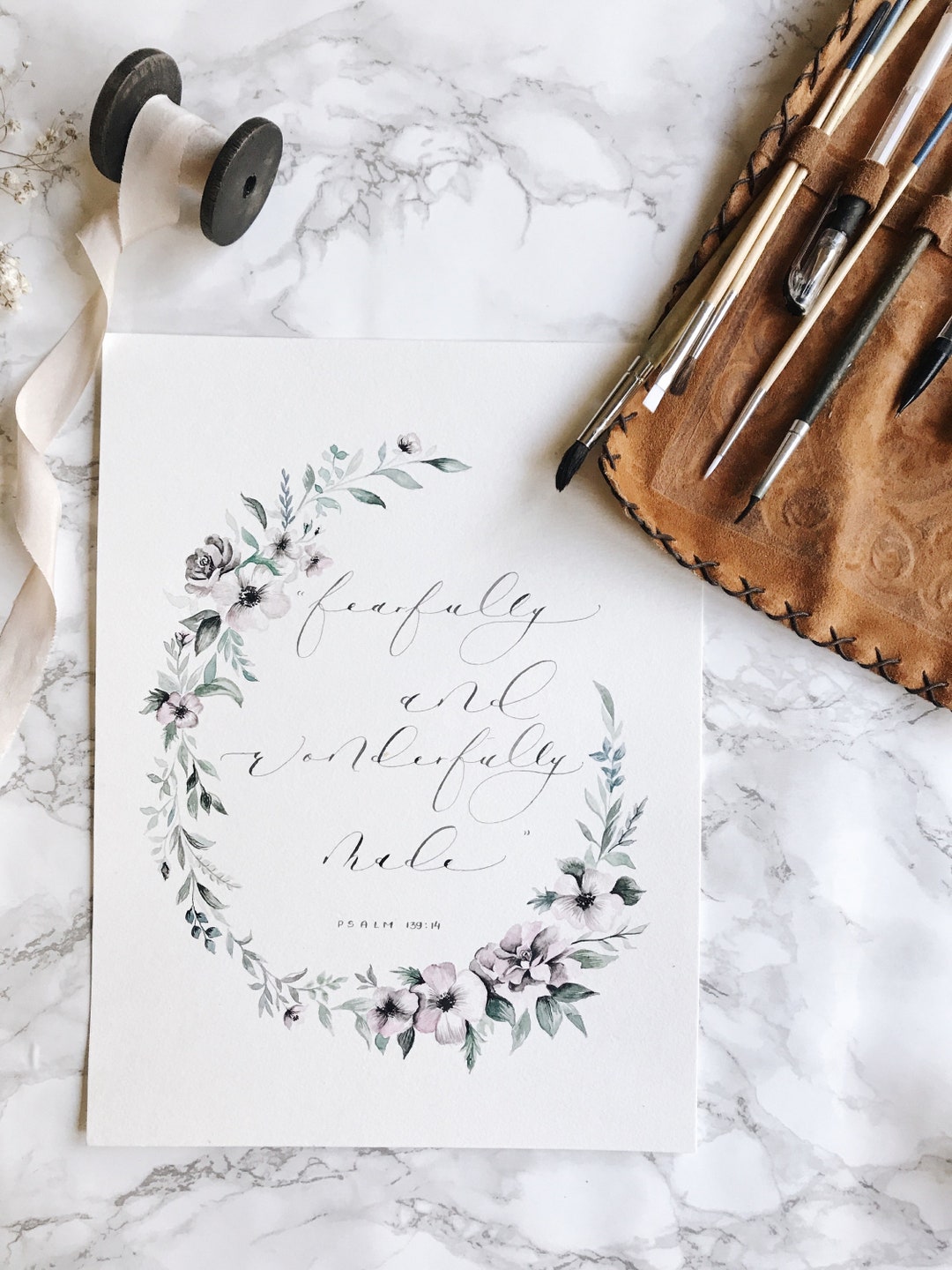 Create a Custom Watercolor/calligraphy Print - Etsy