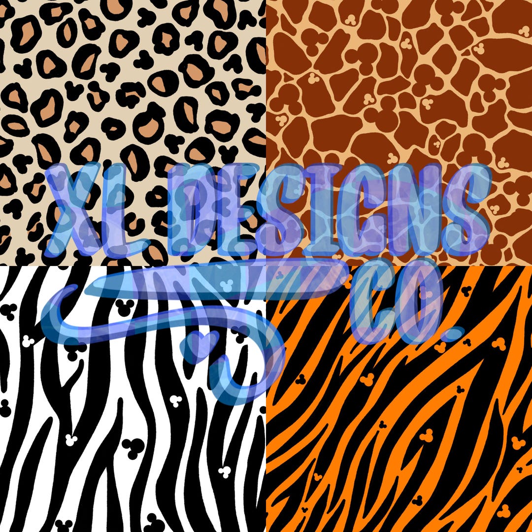 Magical Animal Prints Kingdom Bundles Seamless File Pattern - Etsy
