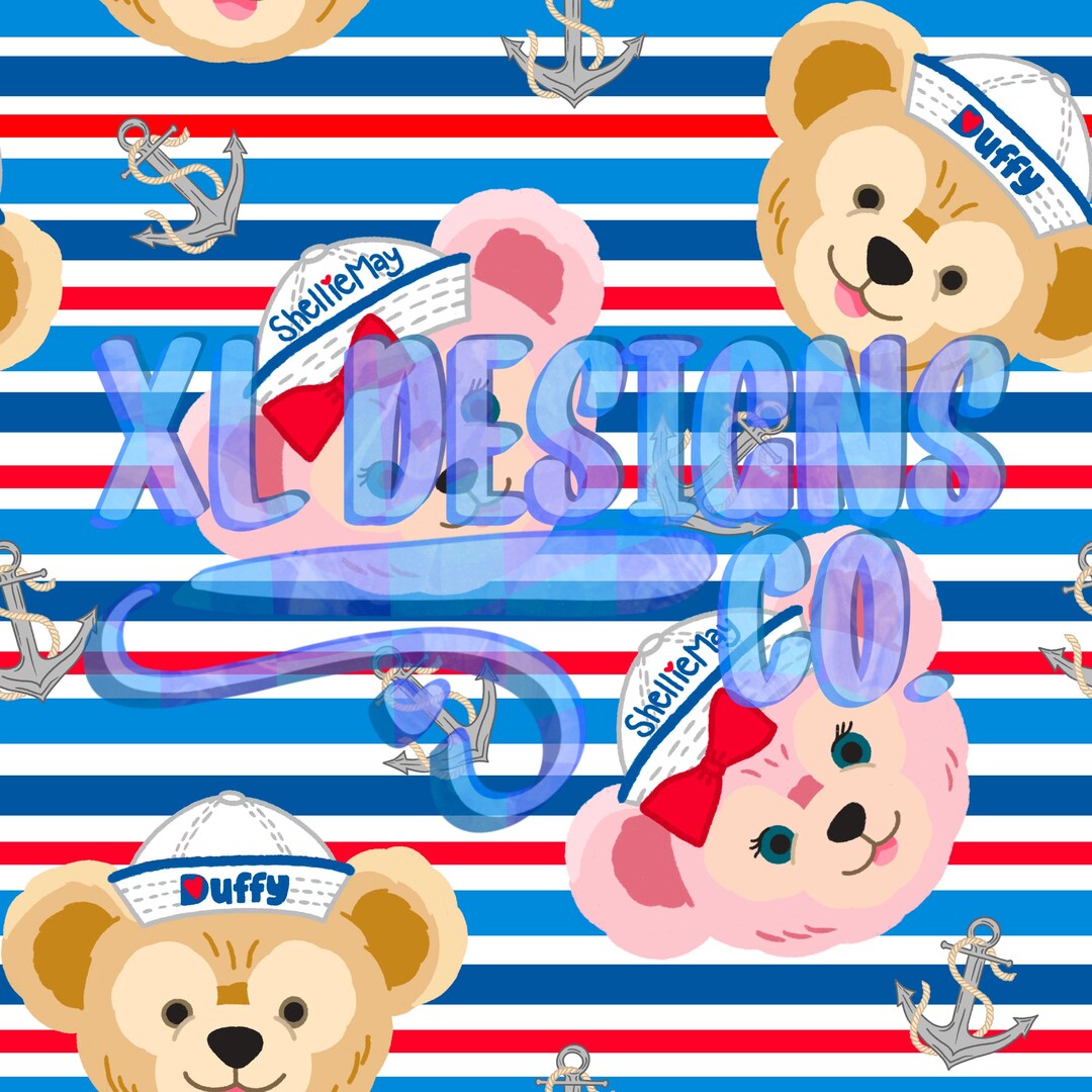 Magical Cruise Bears Duffy Seamless File Pattern - Etsy
