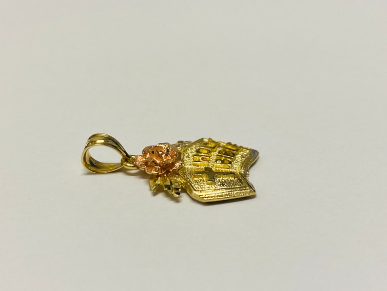 Vintage Oroamerica 14K Yellow & Rose Gold Holy Bible Pendant | Etsy