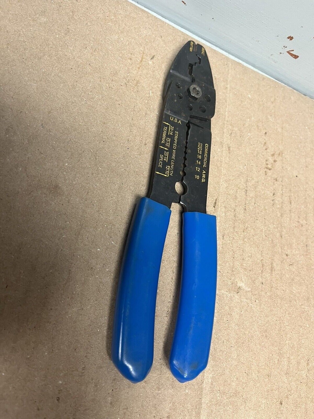 Blue-point Tools 9" Wire Strippers Crimper Cutter Pliers PWC14 Blue ...