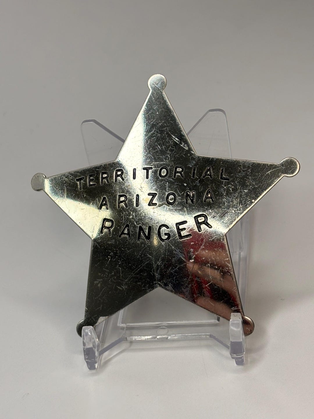 Vintage 1987 Franklin Mint Sterling Silver Badge - Territorial Arizona ...