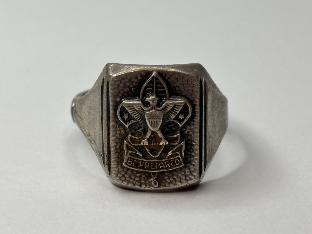 Vintage Sterling Silver Boy Scout Be Prepared Signet Ring - Etsy