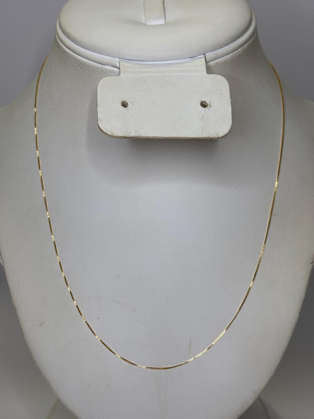 Vintage 14K Yellow Gold 16 Inch Box Link Chain - Etsy