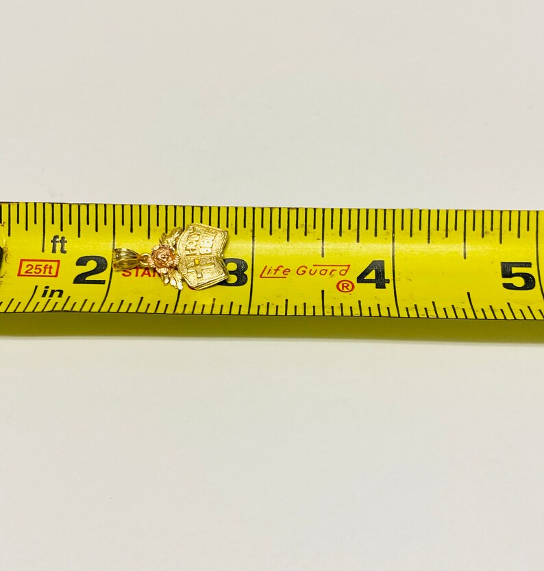 Vintage Oroamerica 14K Yellow & Rose Gold Holy Bible Pendant | Etsy