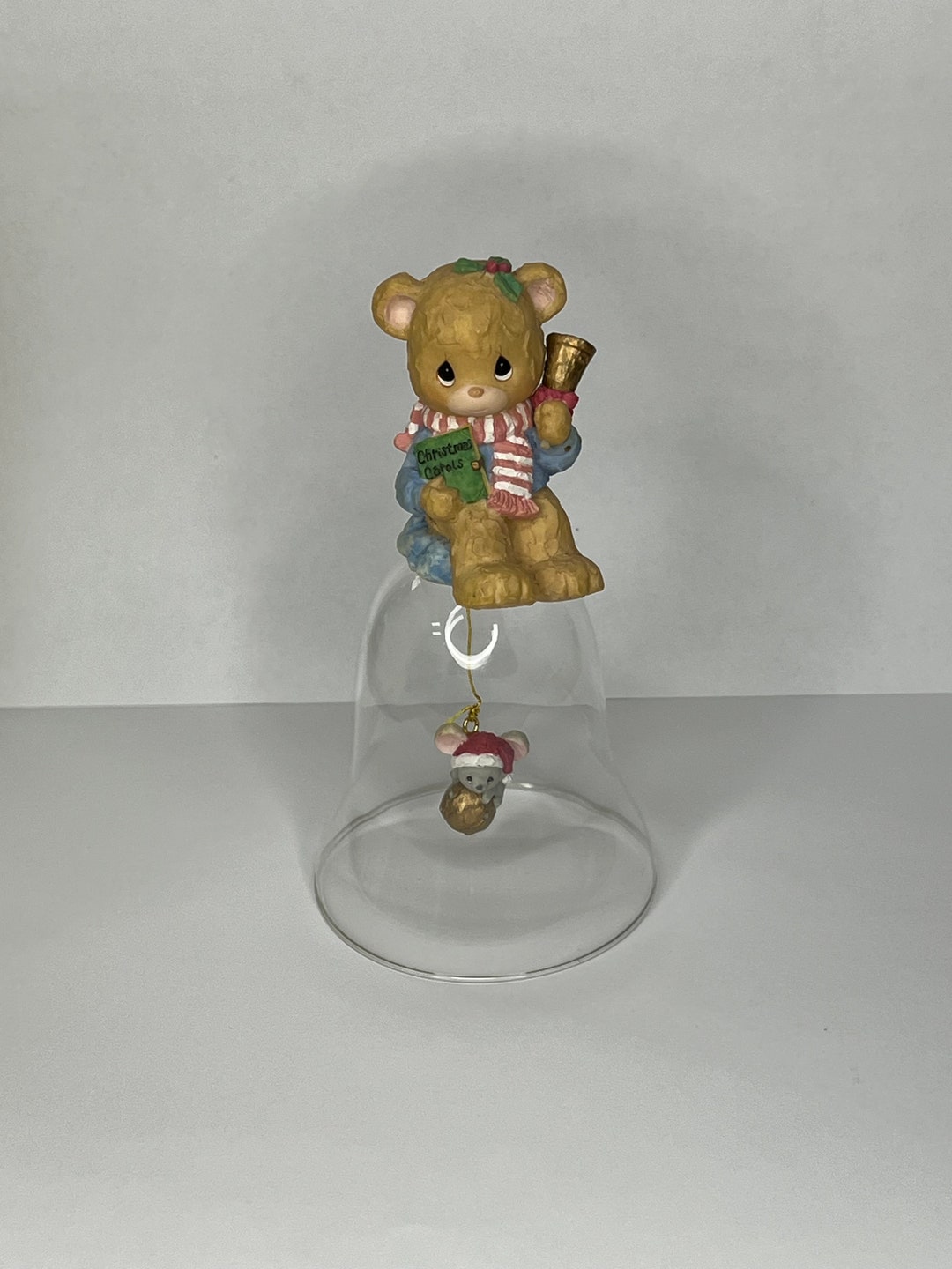 RARE 1999 Precious Moments Whittle Bear Mouse Bell Figurine - Etsy