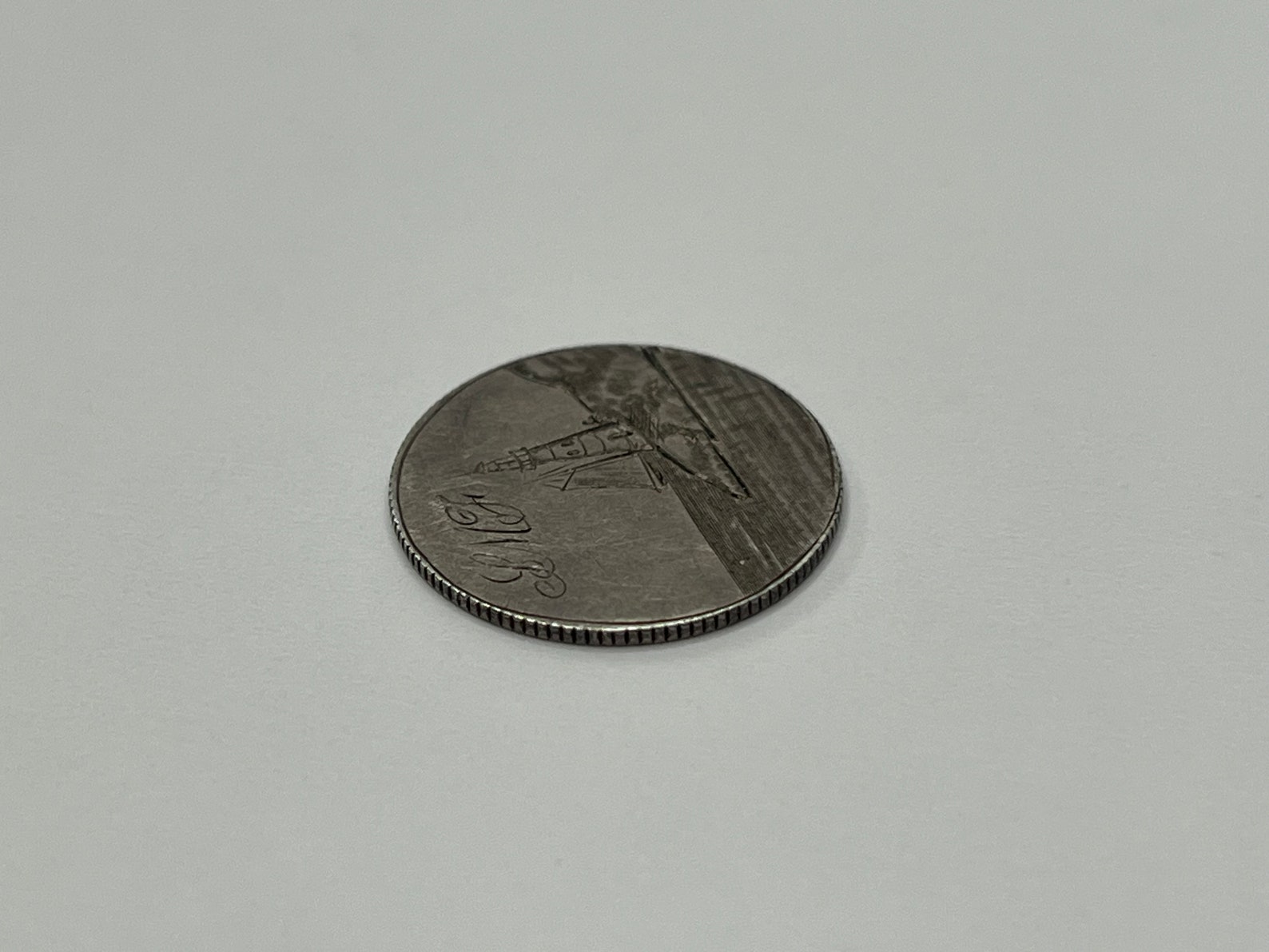 UNIQUE 1875 Philadelphia Mint Silver Seated Liberty Dime W/ Altered ...