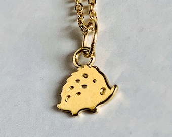 Gold Hedgehog Charm | Etsy