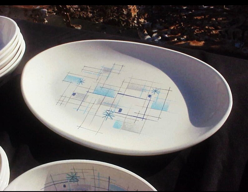 Mid Century Franciscan Oasis Brutalist Atomic Dinnerware Set 34 Pcs - Etsy