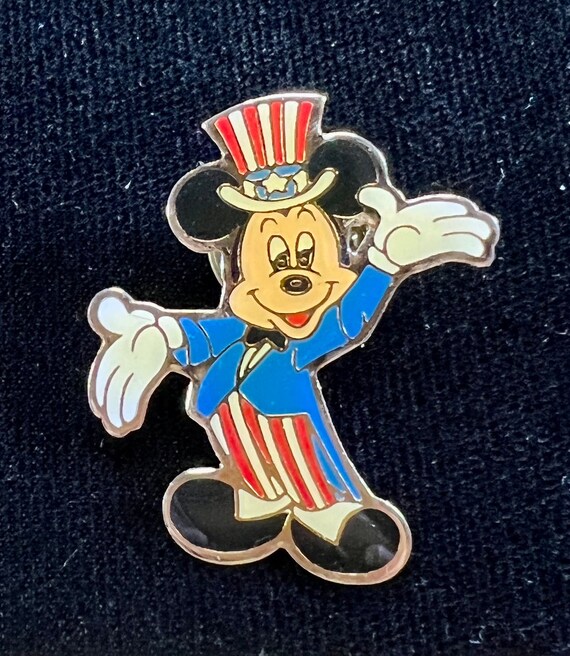 Vintage Mickey Mouse Uncle Sam Enamel Pin / Eastman Kodak / - Etsy
