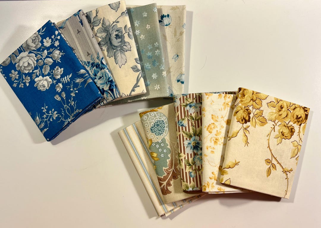 Maison Bleu by Robyn Pandolph for RJR Fabrics Fat Quarter Bundle / 10 ...