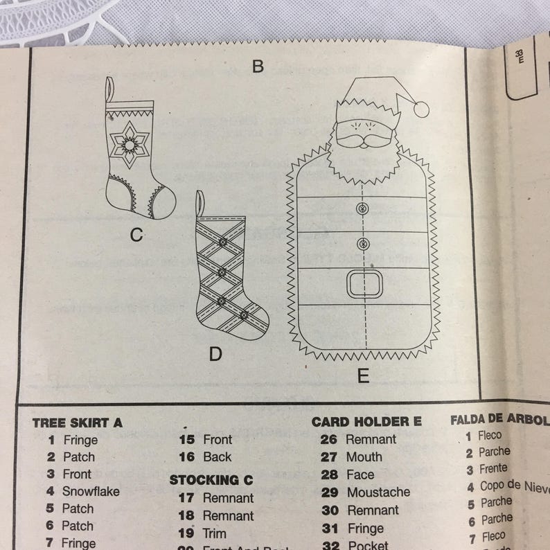 Mccall's 4273 Crafts Sewing Pattern Felt Christmas / Tree - Etsy