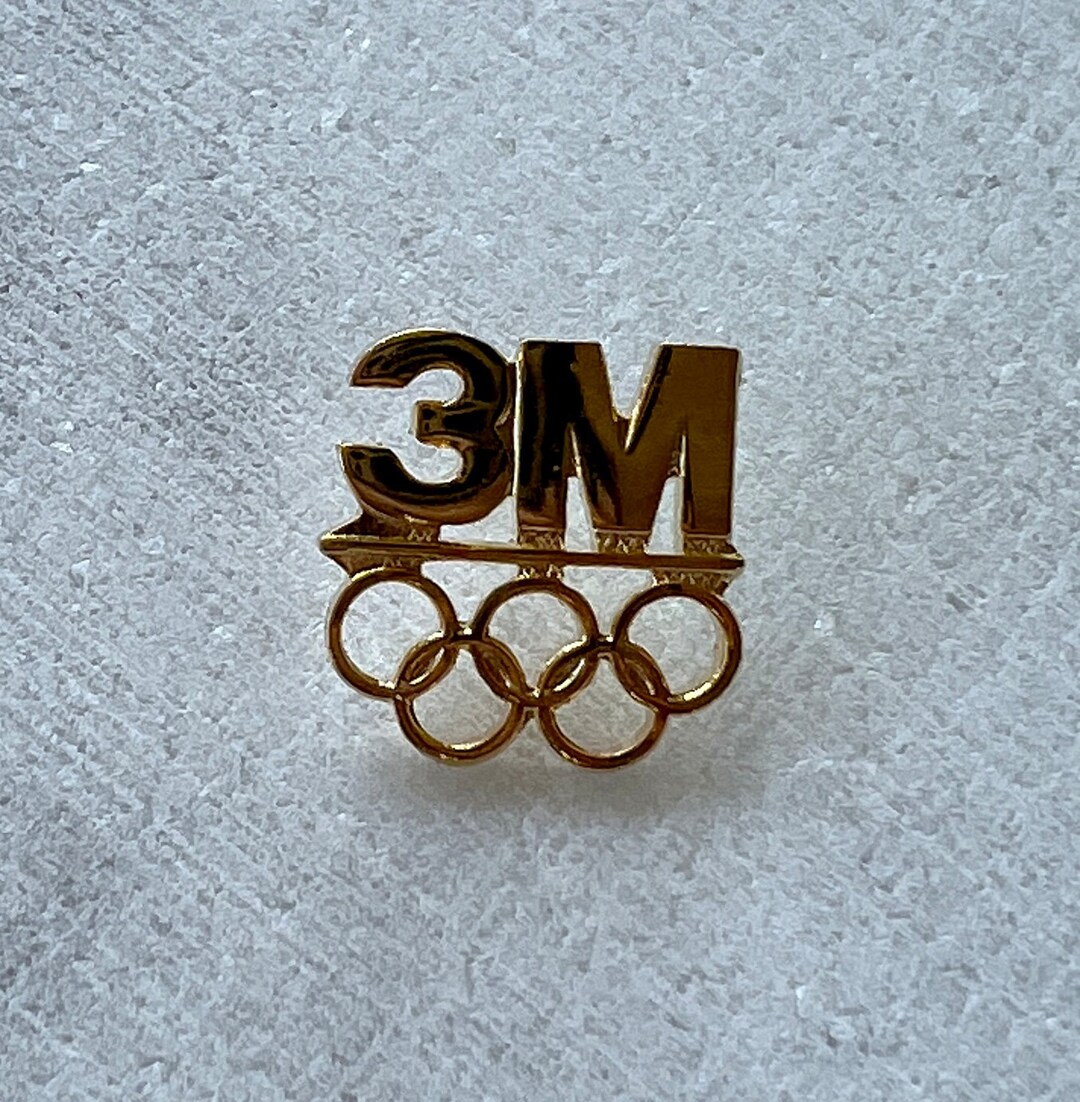 Vintage 3M Olympics Rings Pin / Brooch / Lapel Pin / Olympic Games ...
