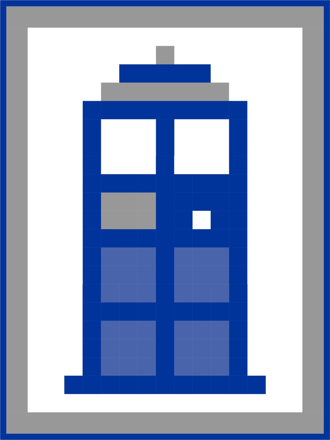 Blue Police Box Original Quilt Pattern / Doctor Who / Tardis / 2 Quilts ...