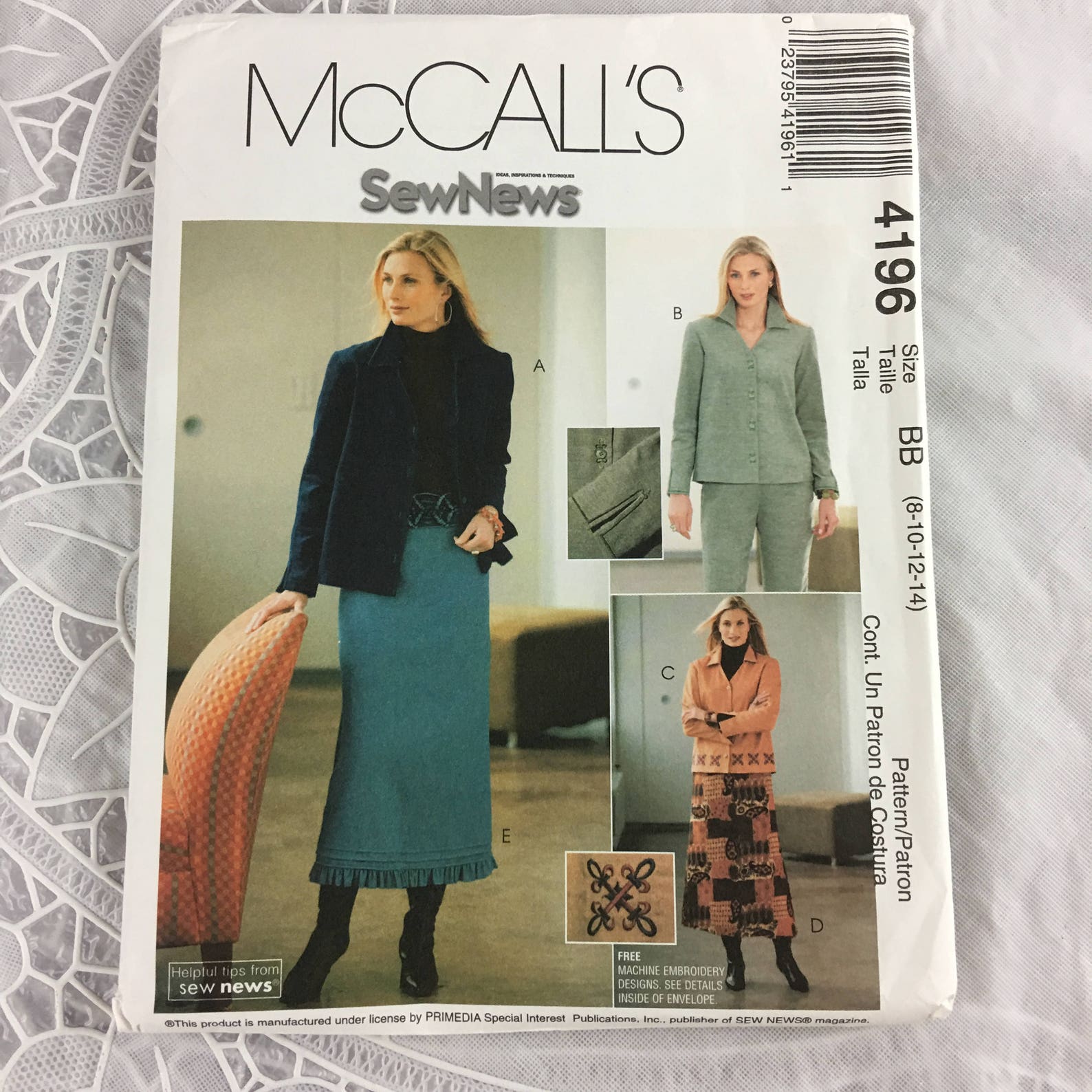 Mccall's 4196 Sewing Pattern Misses'/misses' | Etsy