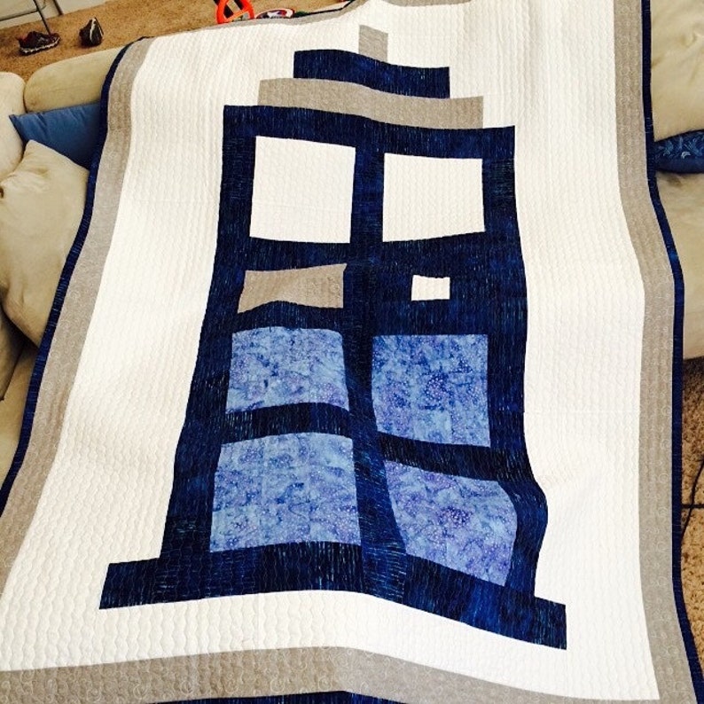 Blue Police Box Original Quilt Pattern / Doctor Who / Tardis / - Etsy