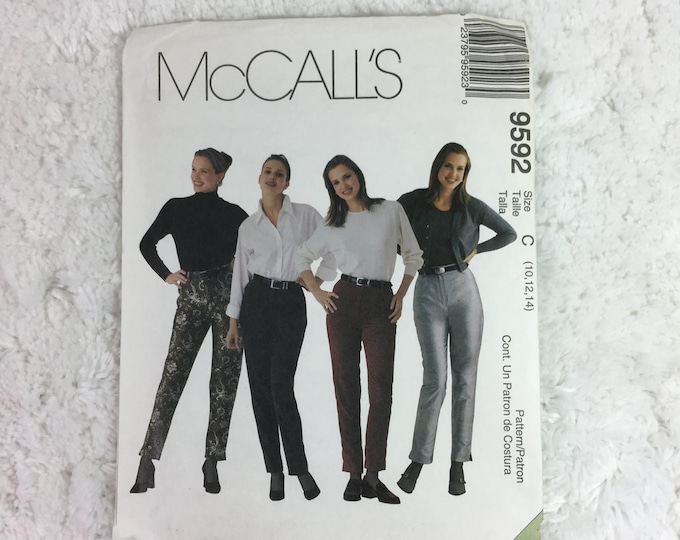 Mccall's 9592 Sewing Pattern Misses' Pants in Choice of Sizes / Ladies ...