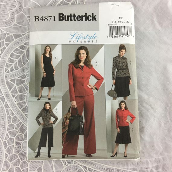 Butterick 4871 Sewing Pattern Misses'/Misses' Petite | Etsy