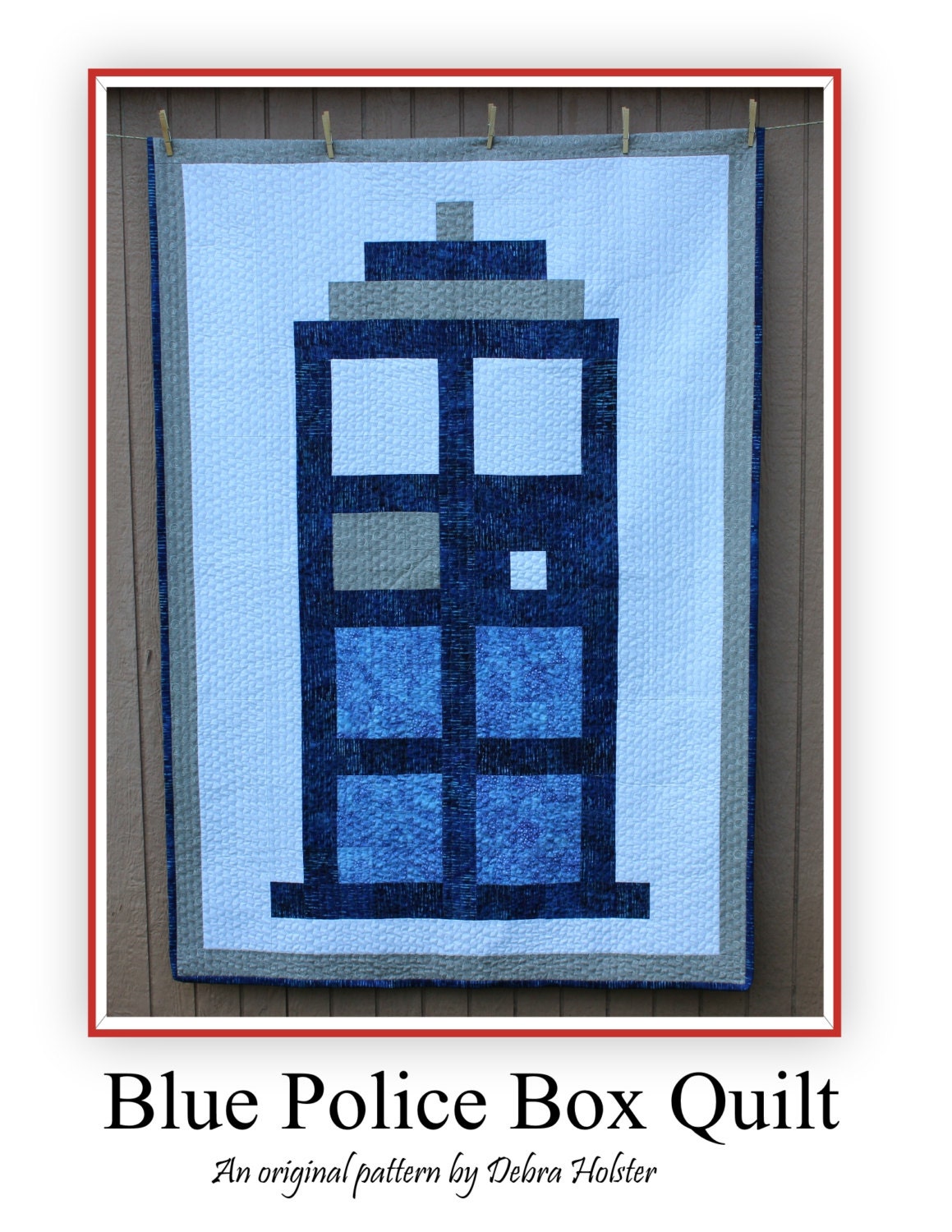 Blue Police Box Original Quilt Pattern / Doctor Who / Tardis / - Etsy