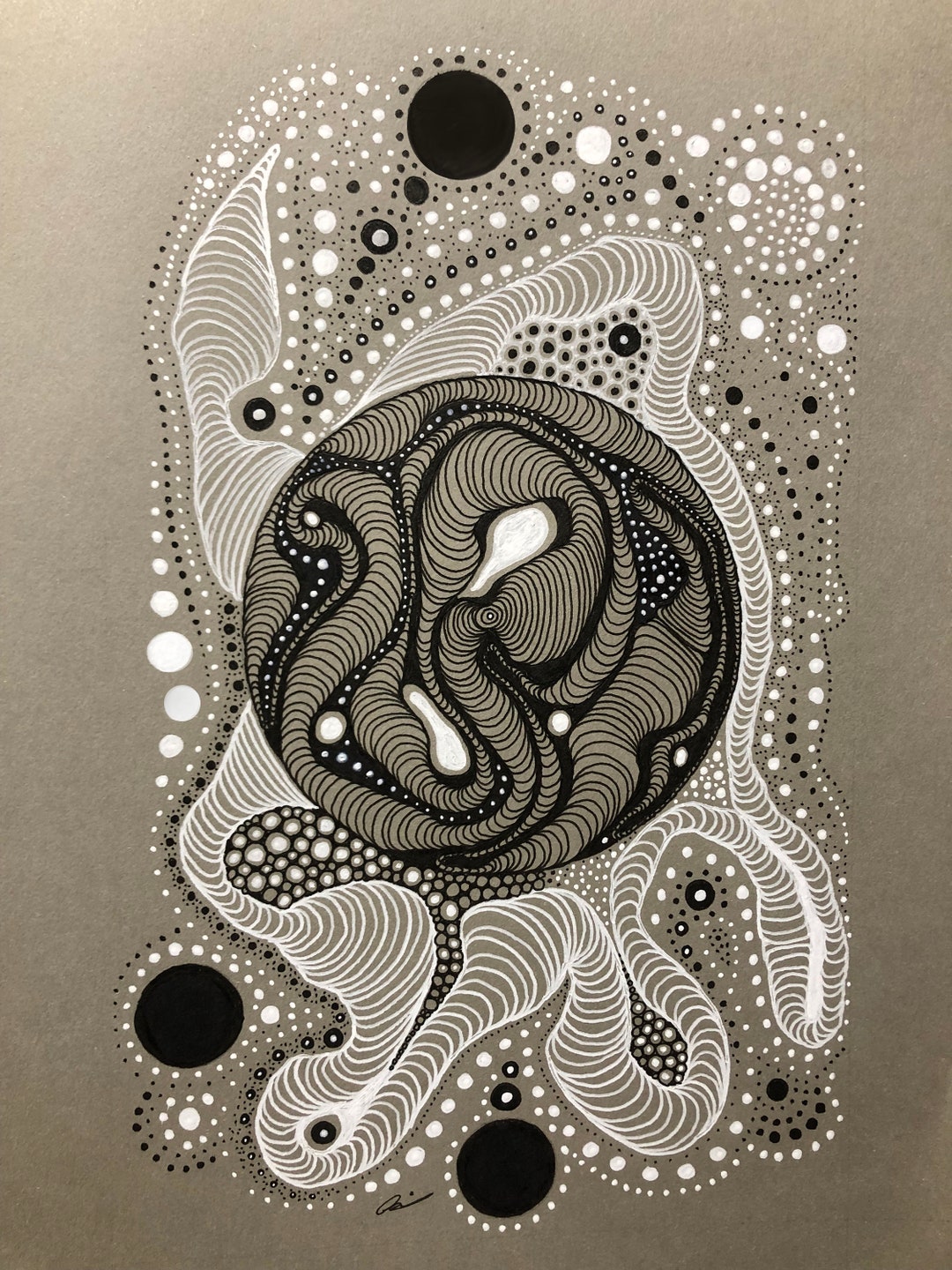 Original Drawing A4 Size Made by Real Artist Signed by Pen. Authentic ...