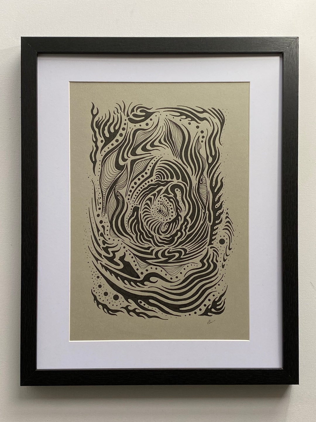 Original Drawing A4 Size Made by Real Artist Signed by Pen. Authentic ...