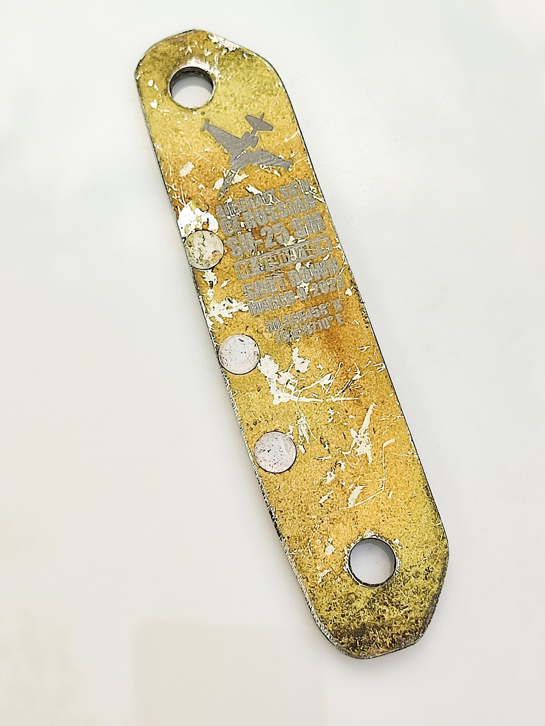 Aircraft Skin Cladding Keychain Made From Piece Shot Down Russian ...