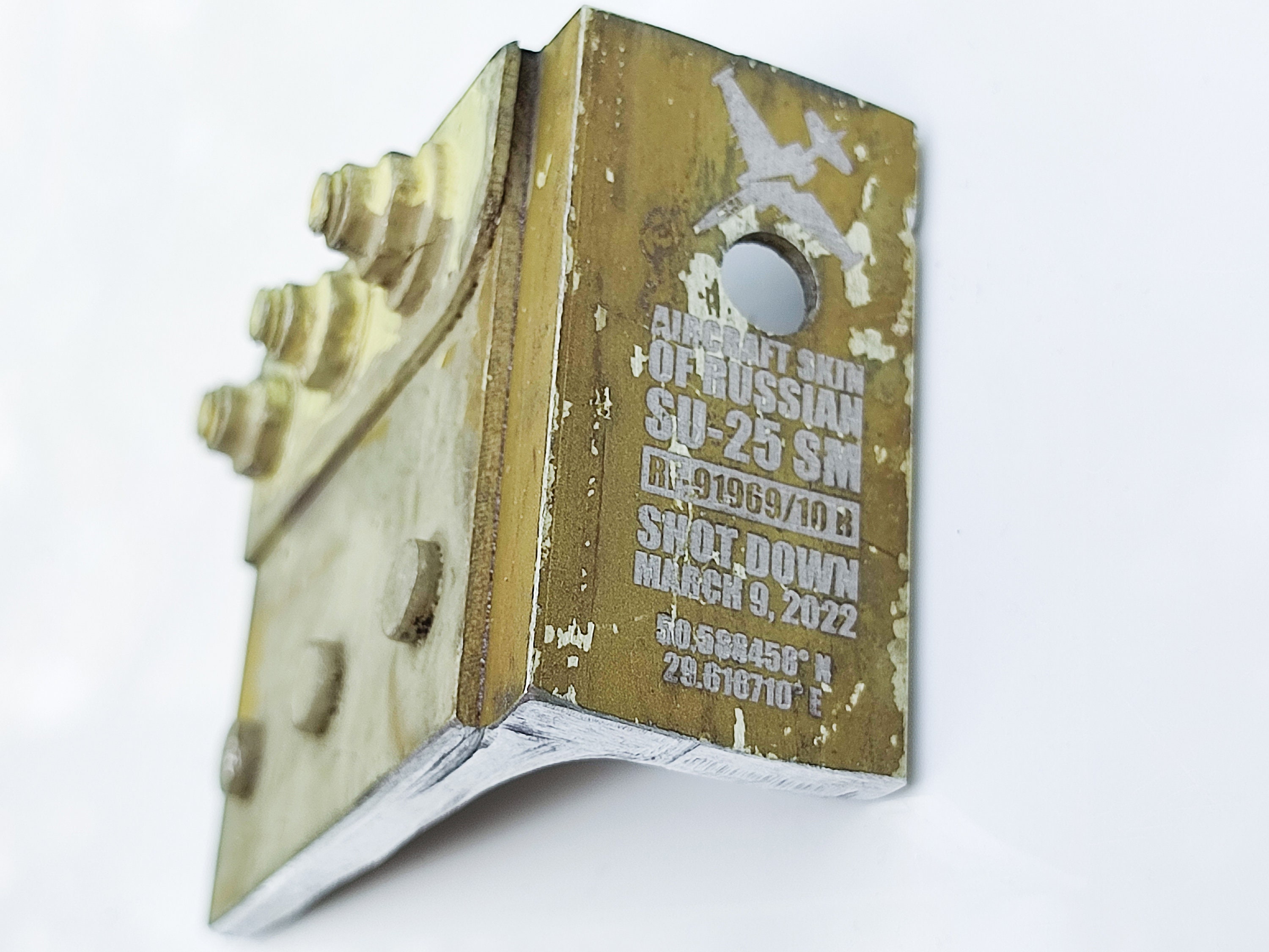 Aircraft Skin Cladding Keychain Made From Piece Shot Down - Etsy