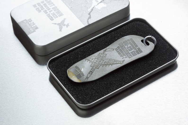 Aircraft Cladding Keychain Made From Piece Shot Down Russian SUKHOI SU ...