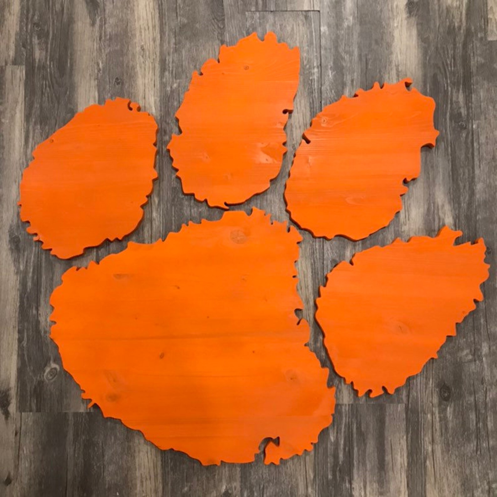 Tiger Paw Five Piece Wall Art | Etsy