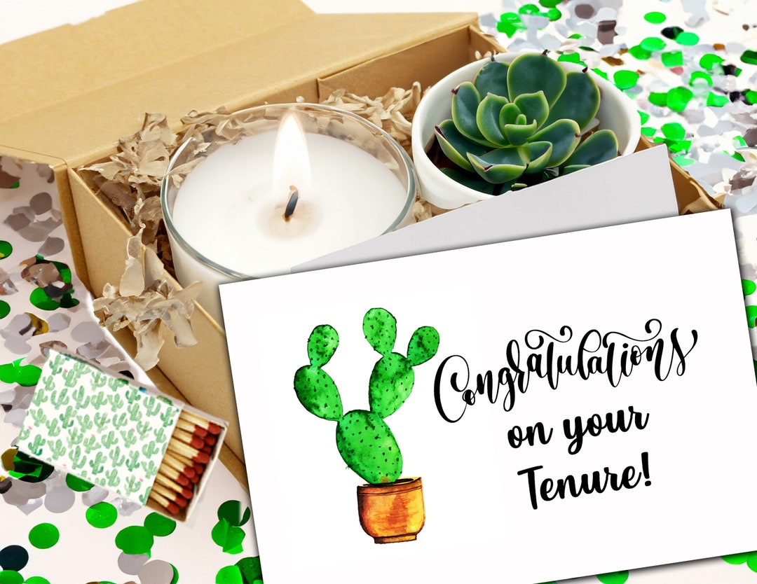 Congratulations on Your Tenure Live Succulent Gift Box Congrats Great ...