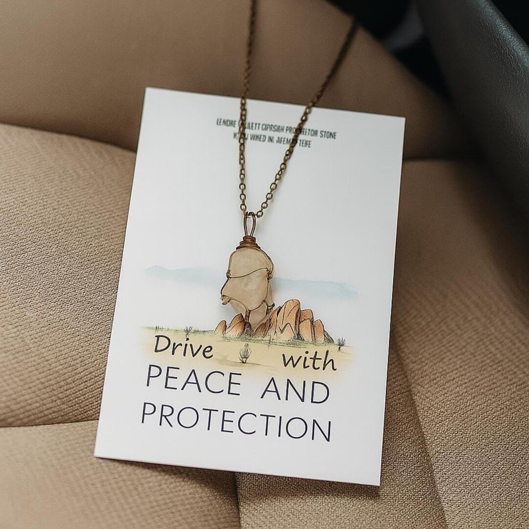 Quartz Protection Necklace for Drivers – Genuine Joshua Tree Crystal ...