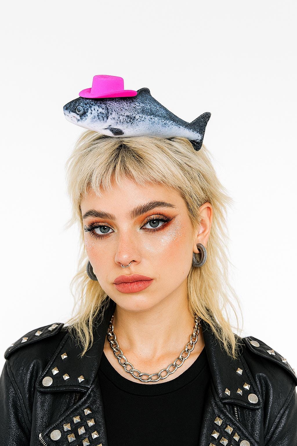 Surrealist Fish Plush Headband With Optional Cowboy Hat - Surrealism ...