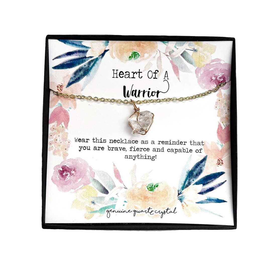 Warrior Gift Crystal Necklace / Strength Gift / Strength of a Fighter ...