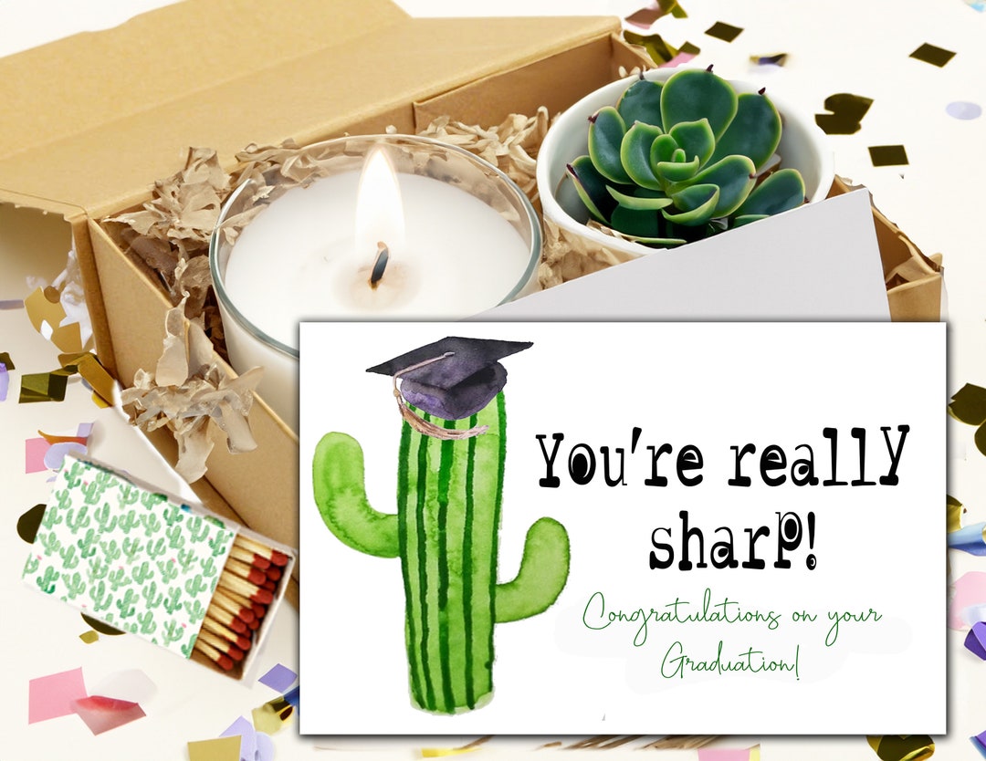 Congrats on Your Graduation - Succulent Gift Box Set for Graduate ...