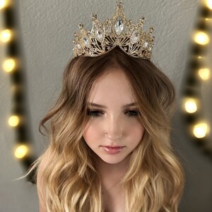 Golden Illuminated Goddess Crown Light up Headpiece for Pageants ...